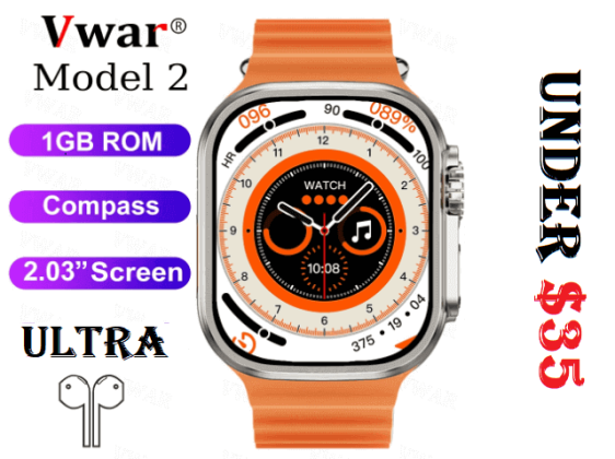 Vwar Model 2 Ultra SmartWatch: Specs, Price + Full Details - Chinese ...